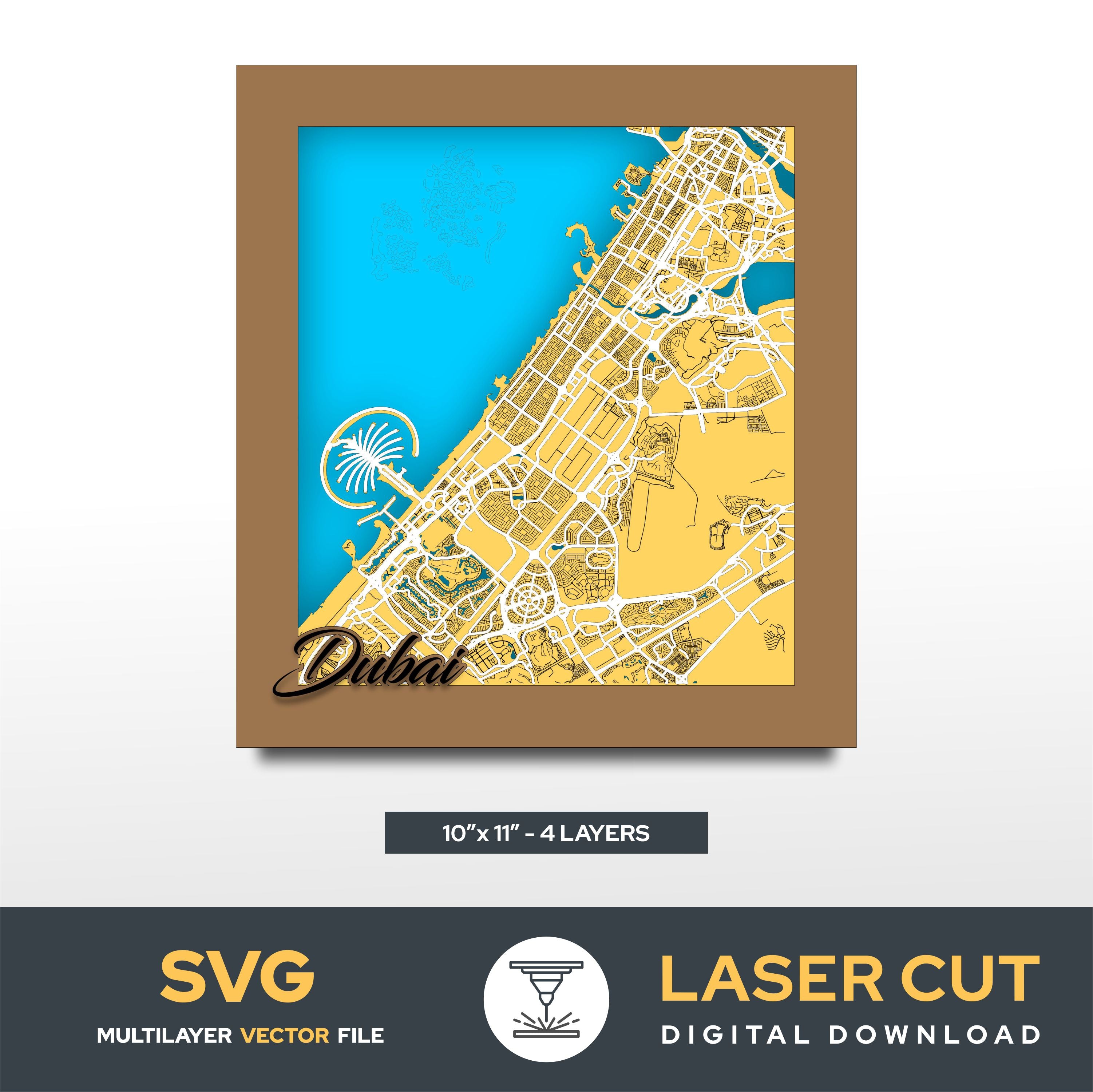 Dubai Laser Cut File – Mapiqtura
