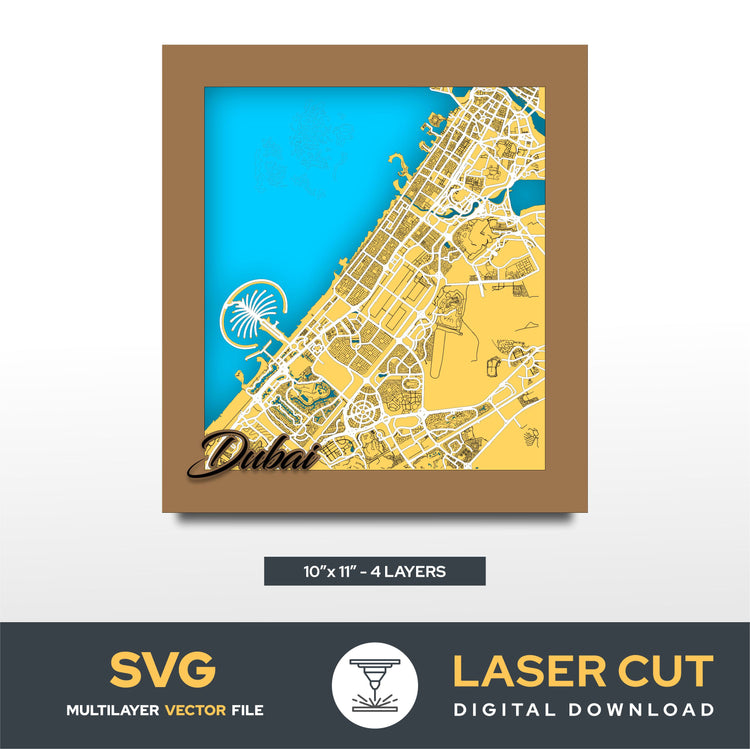 Dubai Laser Cut File – Mapiqtura
